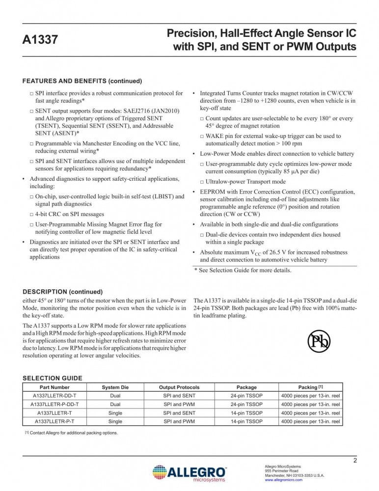 A1337 datasheet page 2