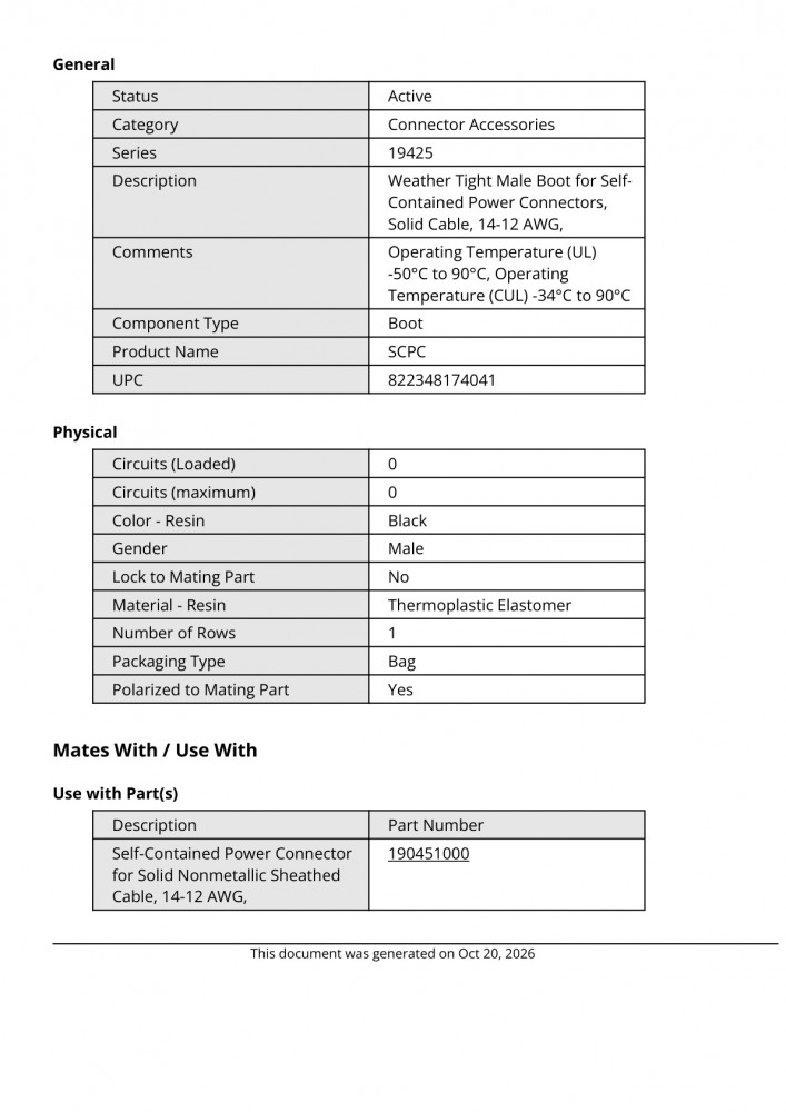 MOLEX 194250001 documentation image, page 2