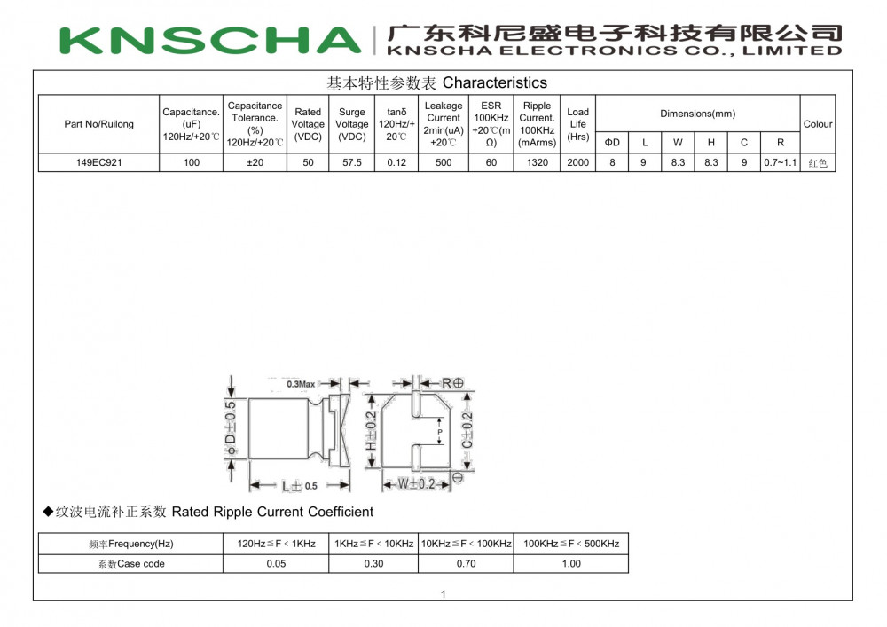 149EC921 technical document page 1