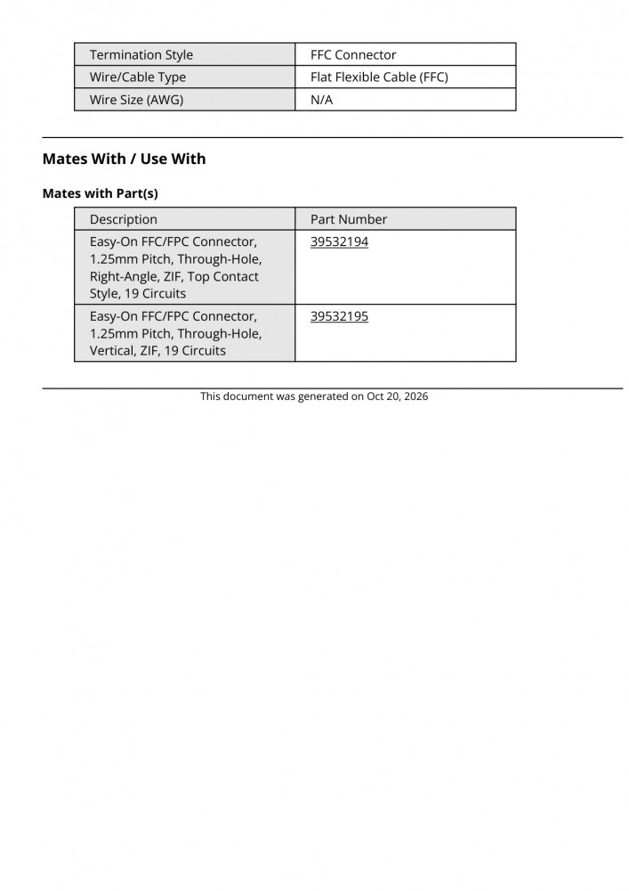 Molex 15268 product specification page 3
