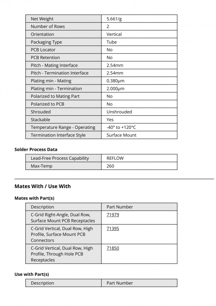 MOLEX 713080200 technical document page 3