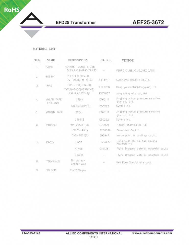 AEF25-3672 technical drawing page 4