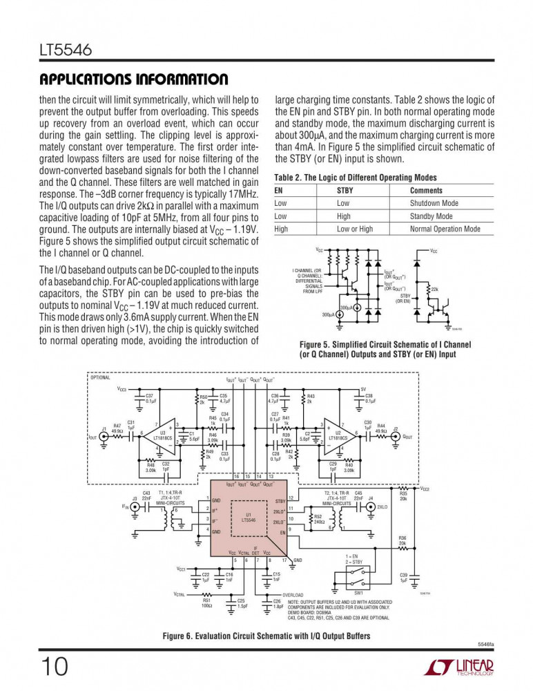 LT5546 datasheet page 10