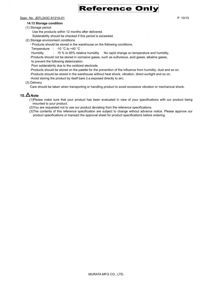 DLW5ATH111TQ2L specification page 10