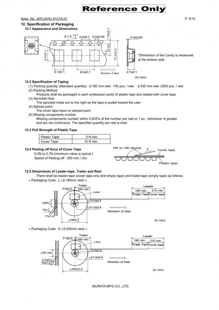 DLW5ATH111TQ2L specification page 5