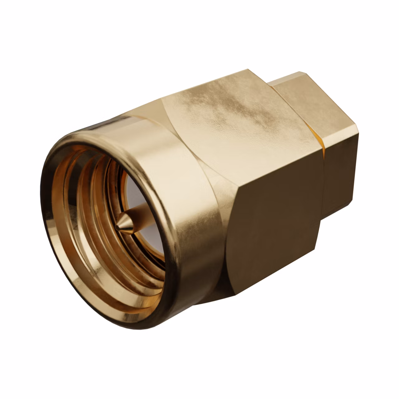 SMA Plug, Straight, Solder, Stainless Steel Body, Gold (Au) Plated, .047