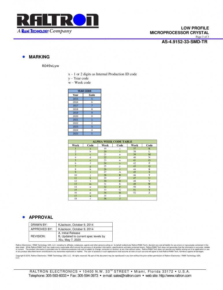 AS-4.9152-33-SMD-TR datasheet page 3