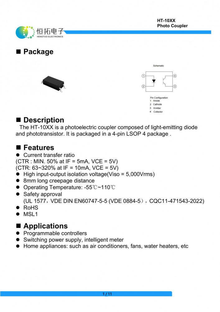 HT-1007-TP1 datasheet page 2