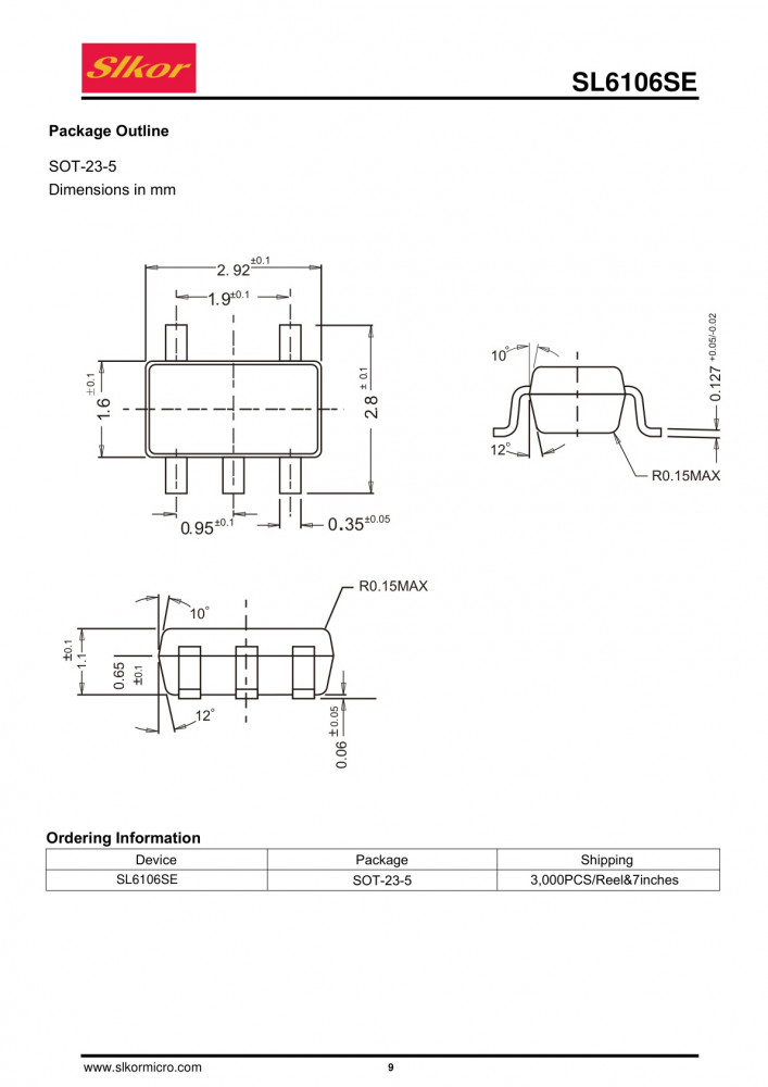 SL6106SE datasheet page 9