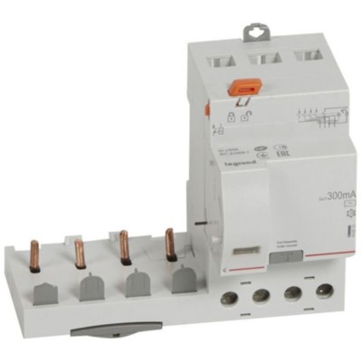 RCD Add-on module DX3 4 pole 63A type AC 300 mA for sale
