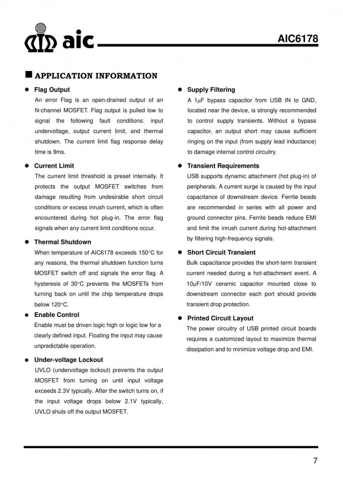 AIC6178D-1GS8TB datasheet page 7