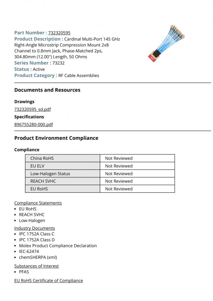 MOLEX 732320595 product document image 1