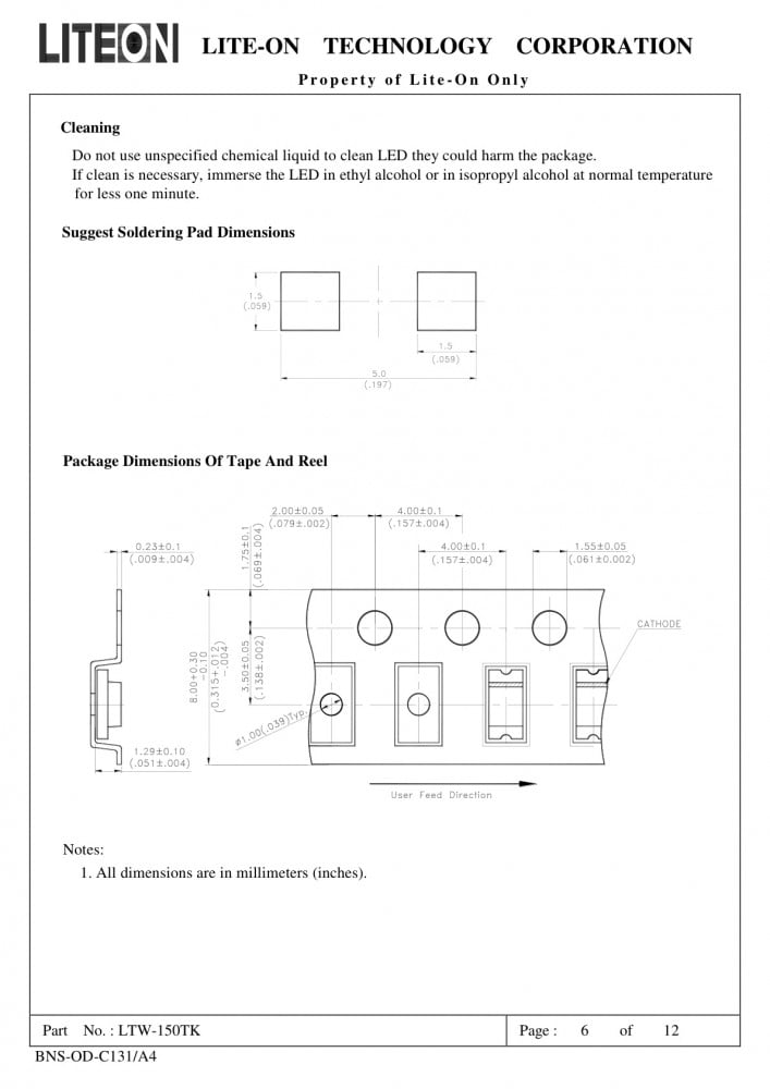 LTW-150TK datasheet page 7