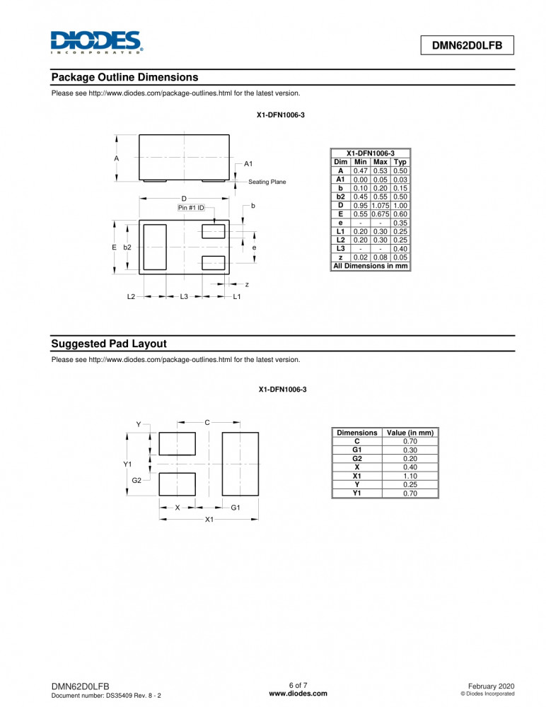 DMN62D0LFB-7B datasheet page 6