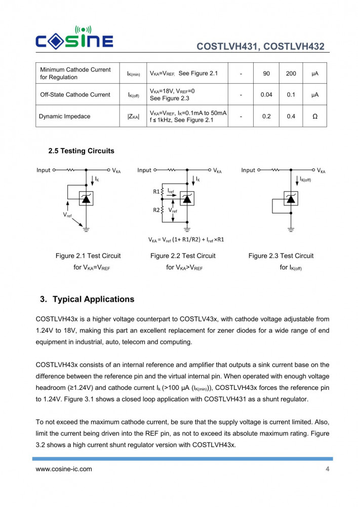 COSTLVH432M datasheet page 4
