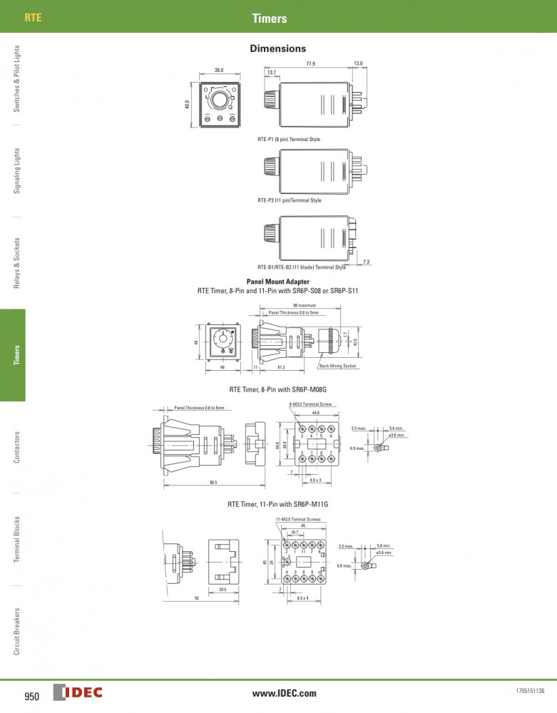 RTE analog timer technical document, page 7