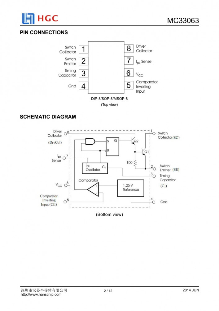 MC33063DRG datasheet page 2