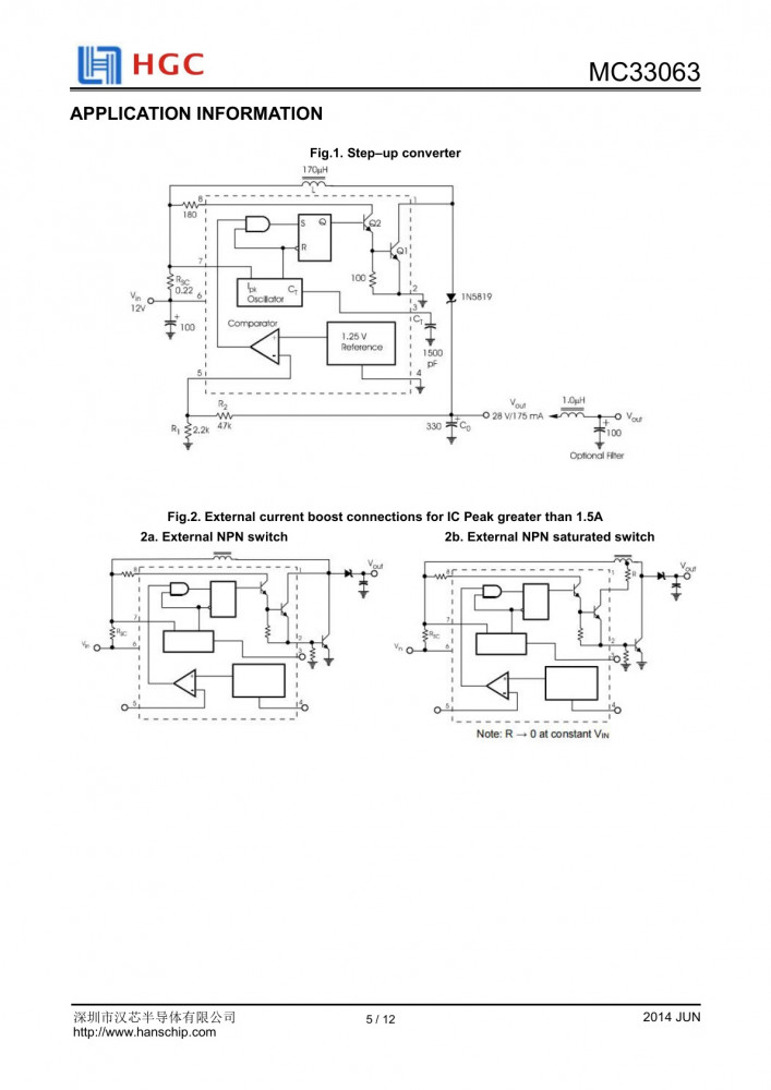 MC33063DRG datasheet page 5