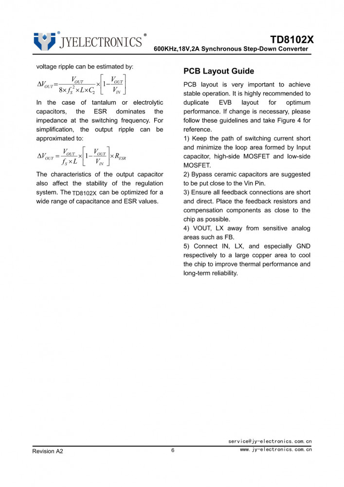 TD8102X datasheet page 6