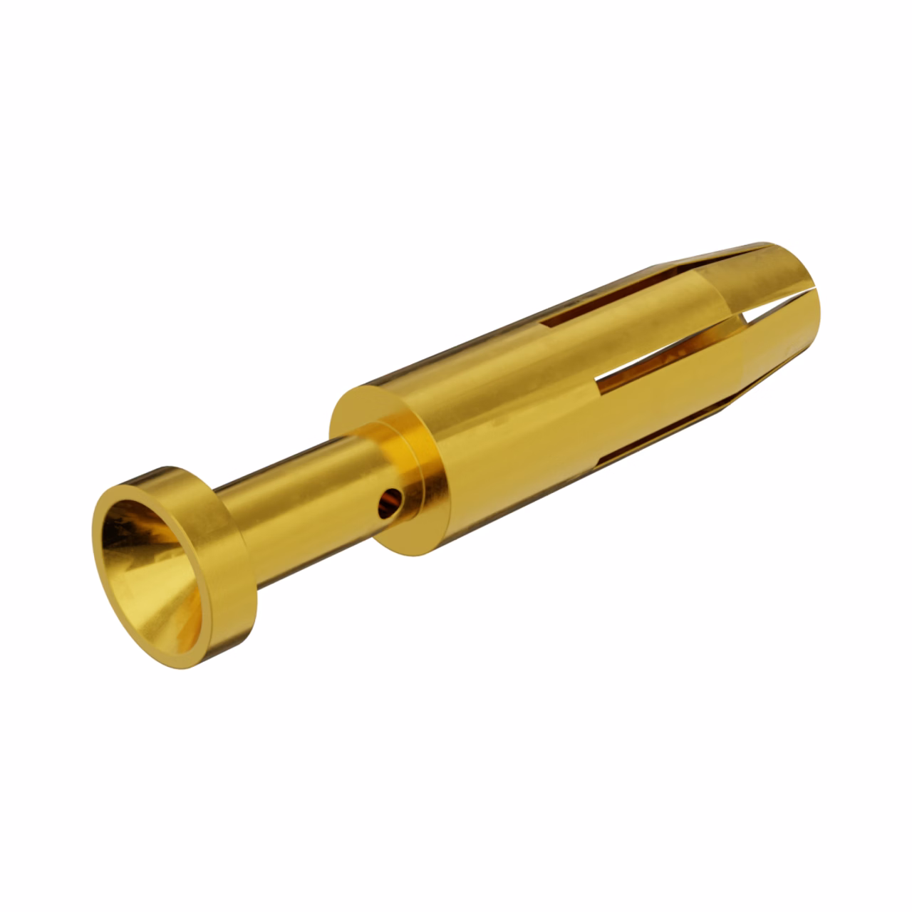 Heavy-Duty Turned Crimp Contact for 16A Inserts and Modules, Female, Gold  (Au) Plated Copper Alloy, 0.50mm² (20 AWG), 100 per Bag for sale