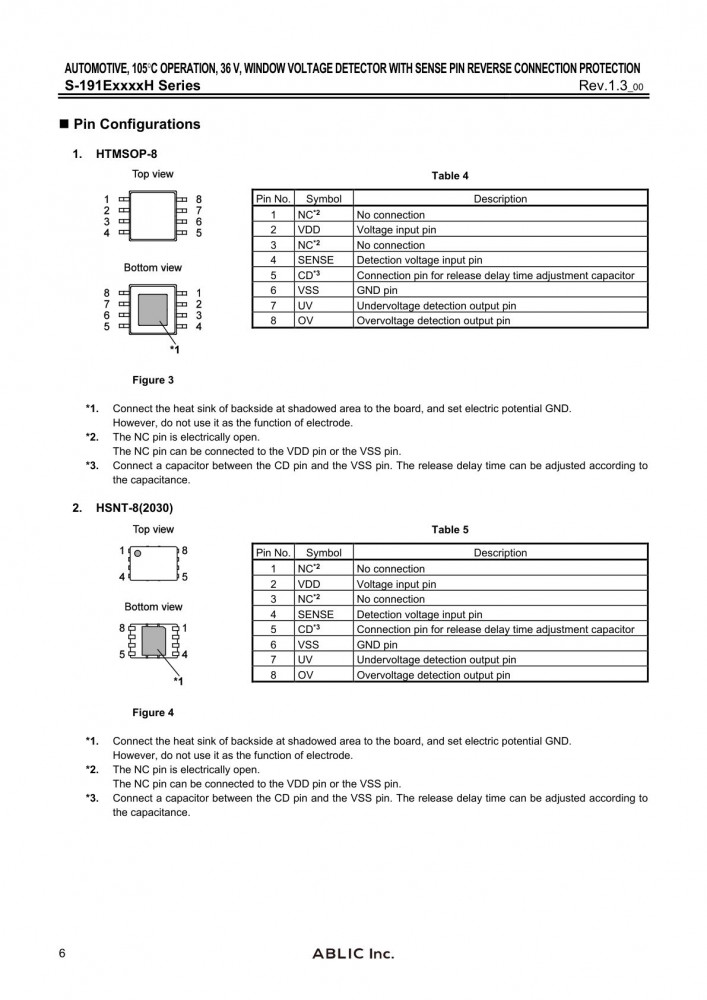 ABLIC S-191E datasheet page 6