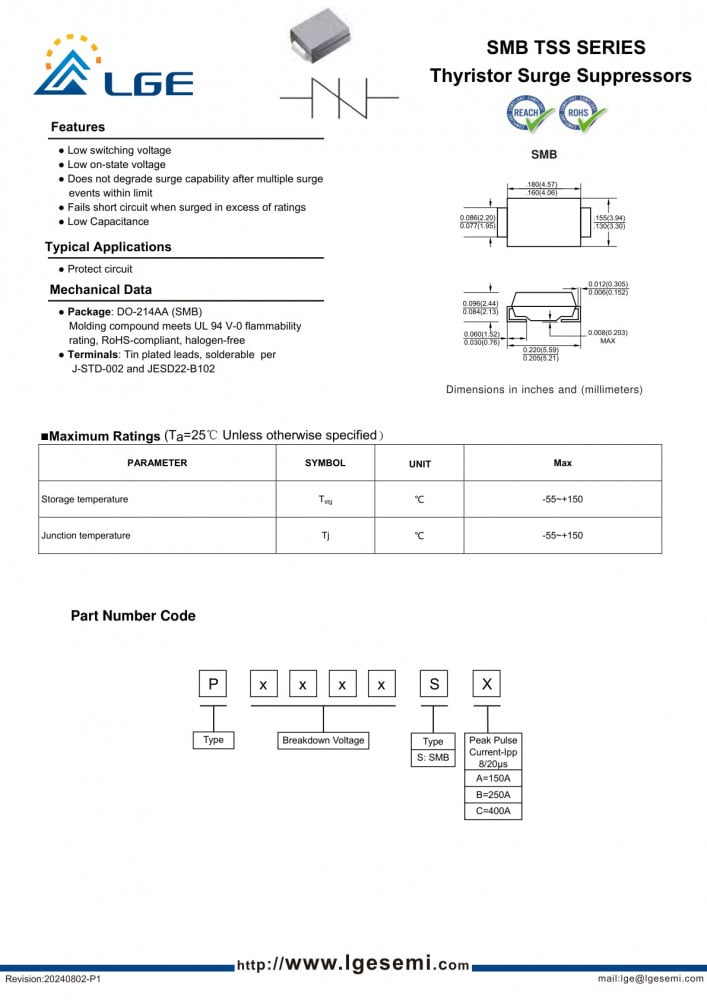 LGE P3100SB datasheet page 1