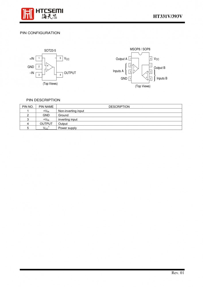HT331VRTZ datasheet page 4