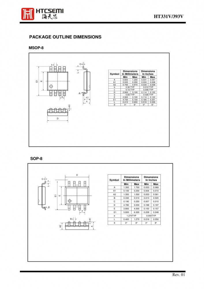 HT331VRTZ datasheet page 7