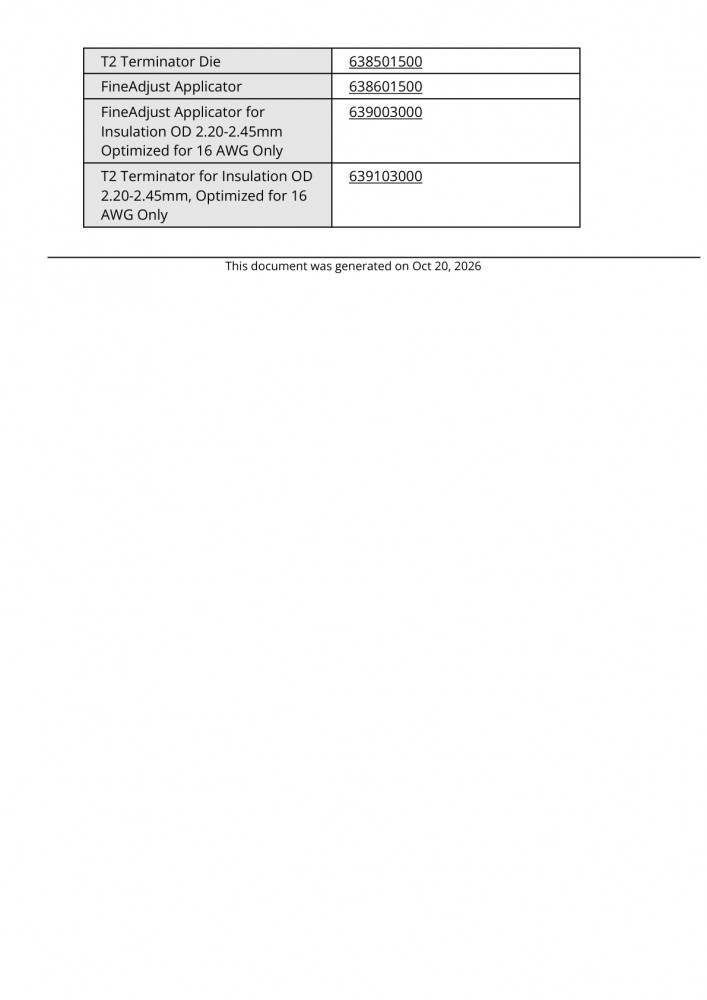 Molex tooling document page 3