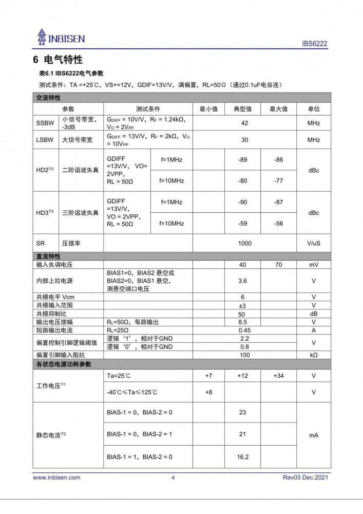 IBS6222 datasheet page 4