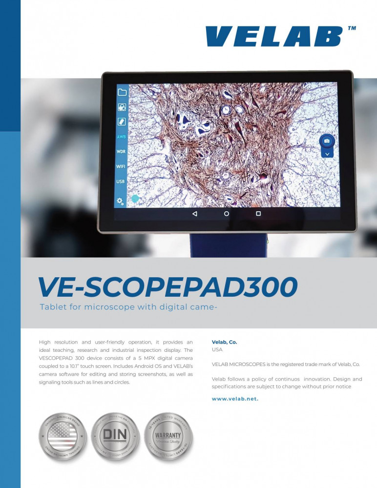 VE-SCOPEPAD 300 product document, page 1