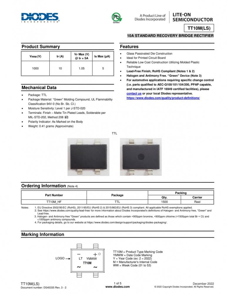 TT10M_HF datasheet page 1