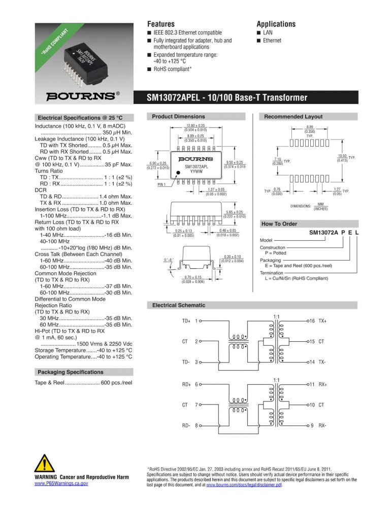 SM13072APEL technical document page 1