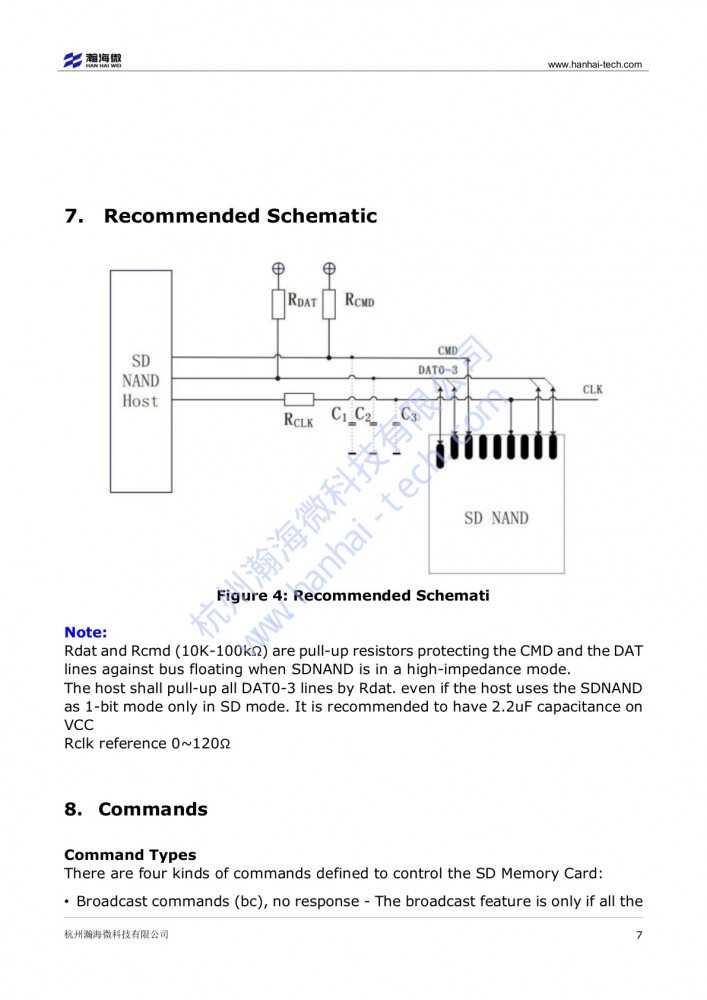 HANHAIWEI SD NAND specification page 7