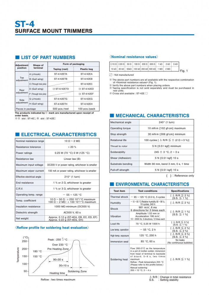 ST-4E product documentation page 2