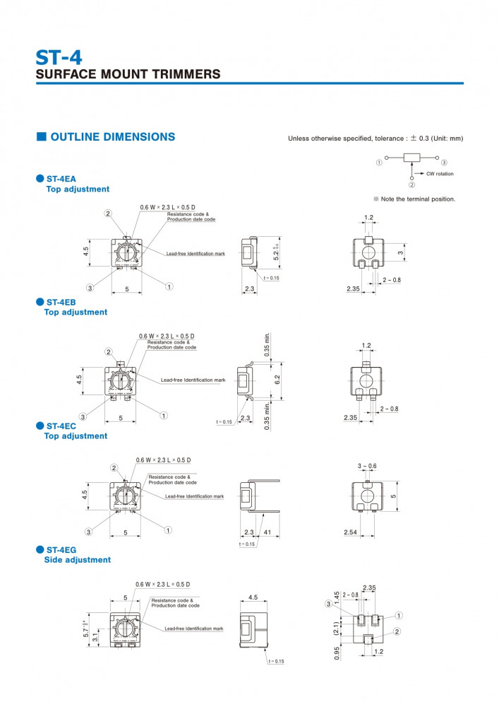 ST-4E product documentation page 4