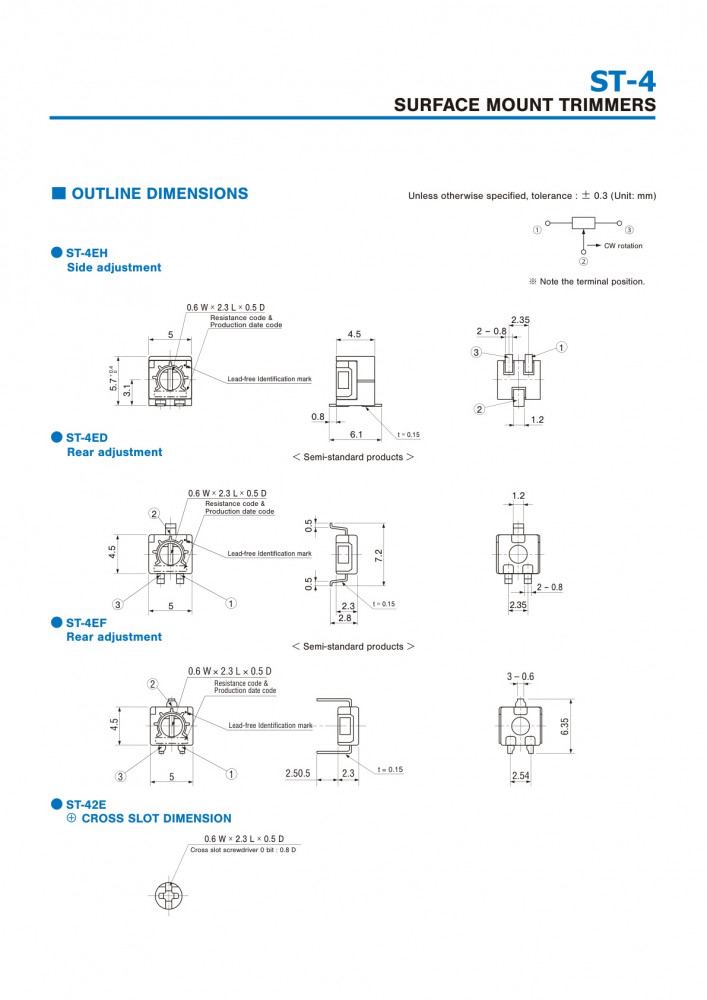 ST-4E product documentation page 5