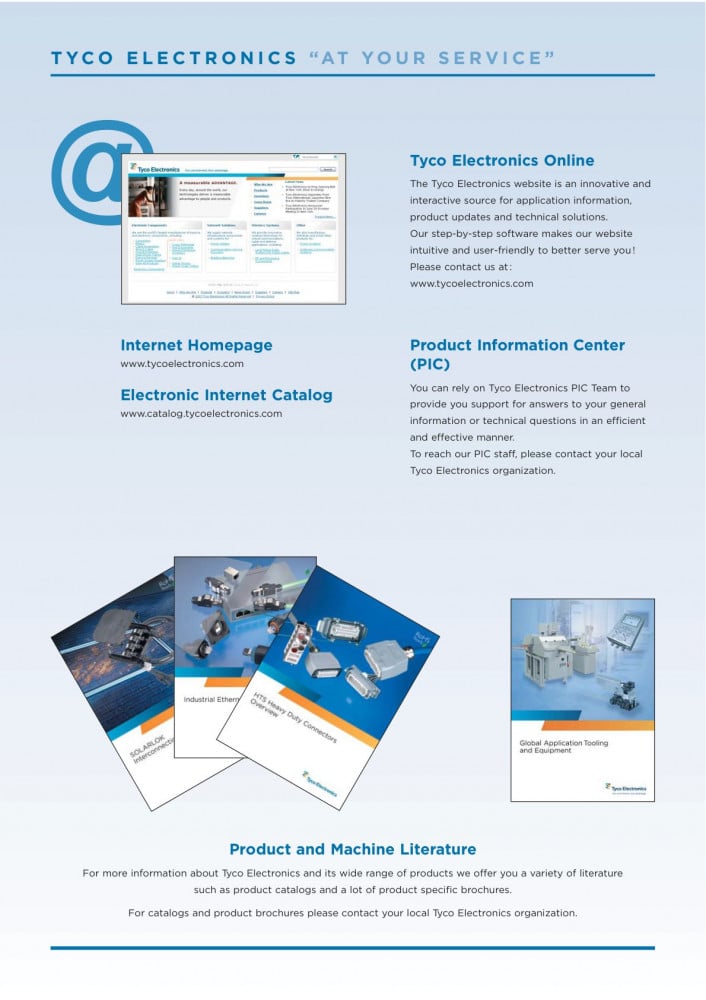 TE Connectivity heavy-duty connector catalogue page 3