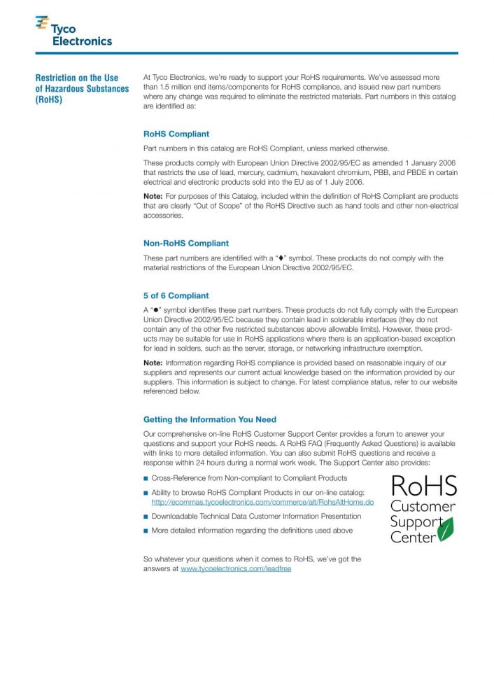 TE Connectivity heavy-duty connector catalogue page 4