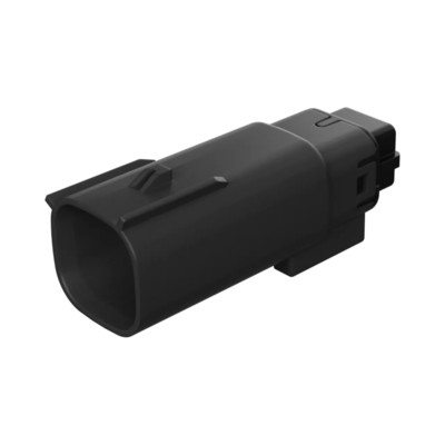 MX150 Mat-Sealed Male Connector Assembly, Dual Row, 6 Circuits, Keying Option C, without Connector Position Assurance, Dark Gray for sale