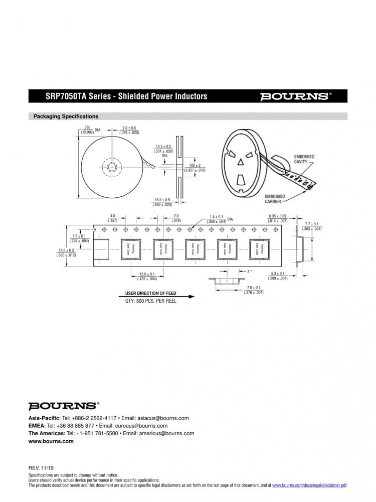 BOURNS SRP7050TA datasheet page 4
