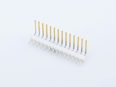 KK 254 Wire-to-Board Header, Single Row, Right-Angle, 14 Circuits, PA Polyamide Nylon, Gold (Au) Plating for sale