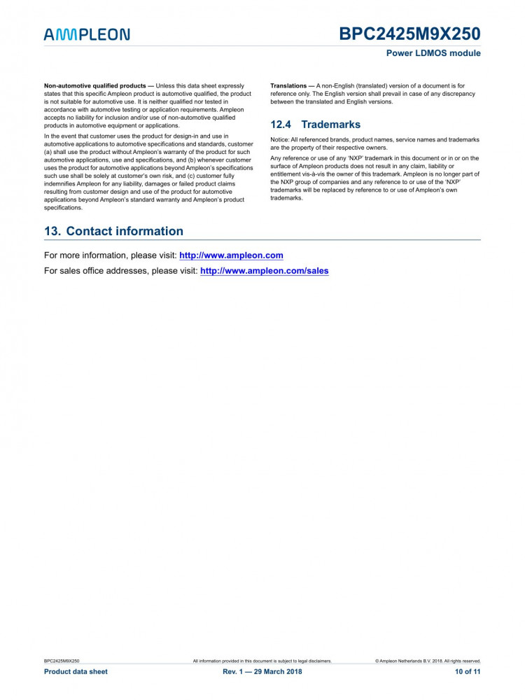 BPC2425M9X250 datasheet page 10