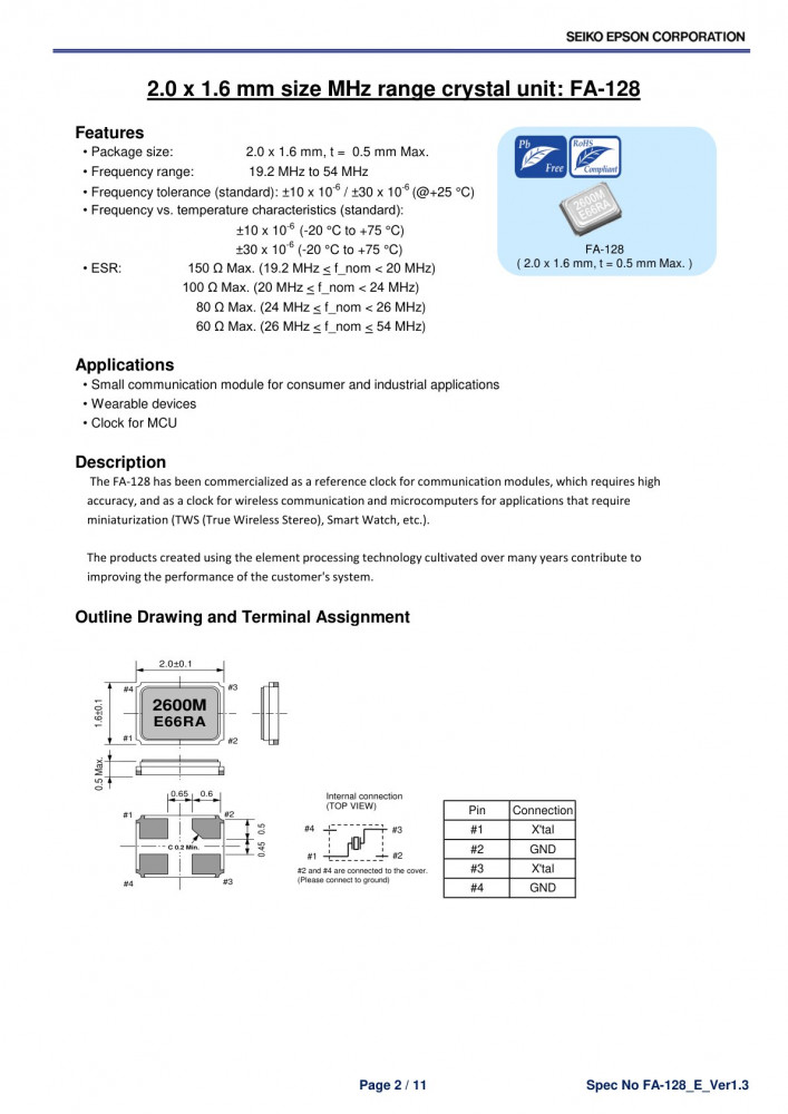 EPSON FA-128 document page 2