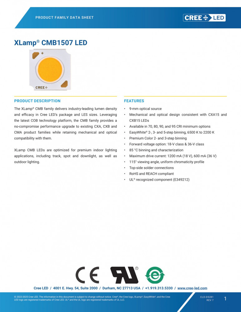 CMB1507 datasheet page 1