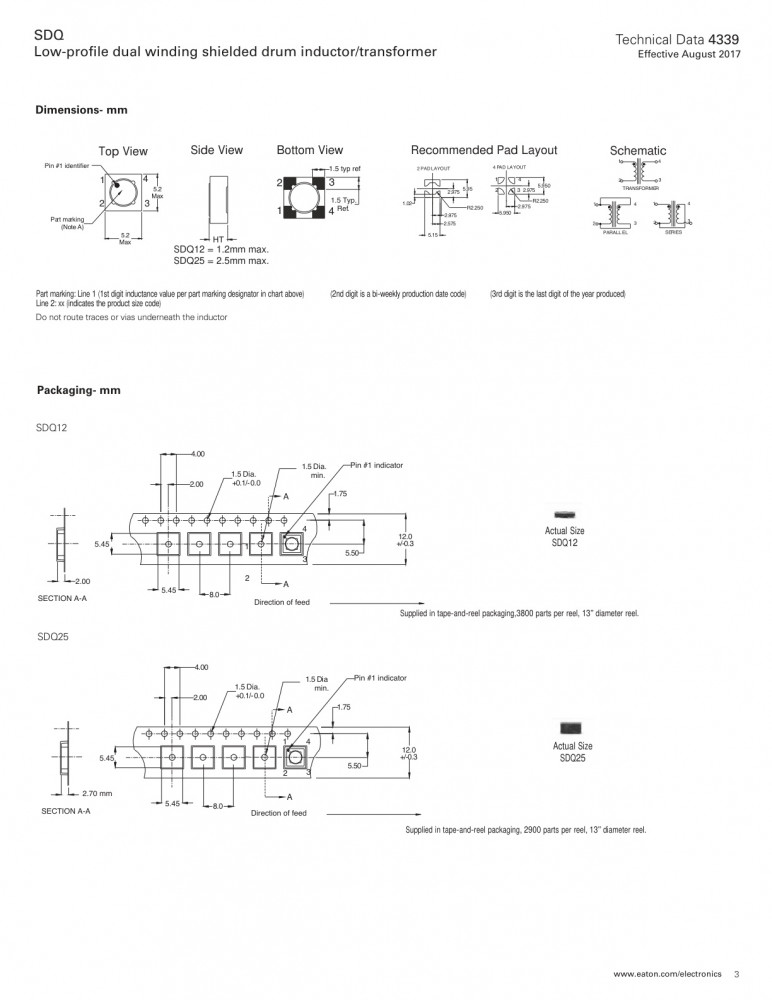SDQ series technical document page 3