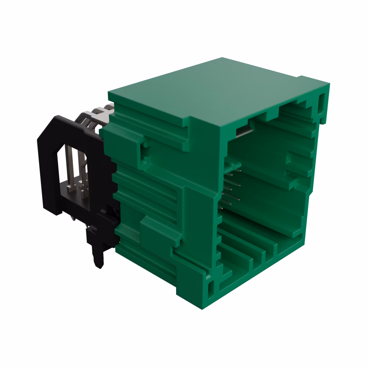 stAK50h Right-Angle Hybrid Header, 23 Circuits, Key 2, Green, Tube for sale