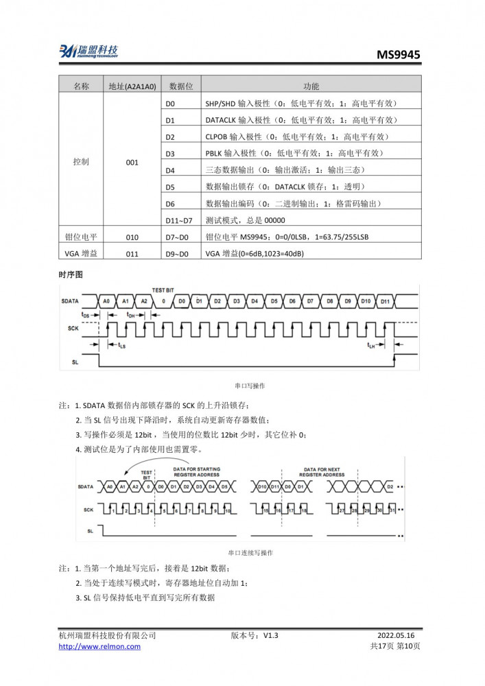 MS9945 datasheet page 10