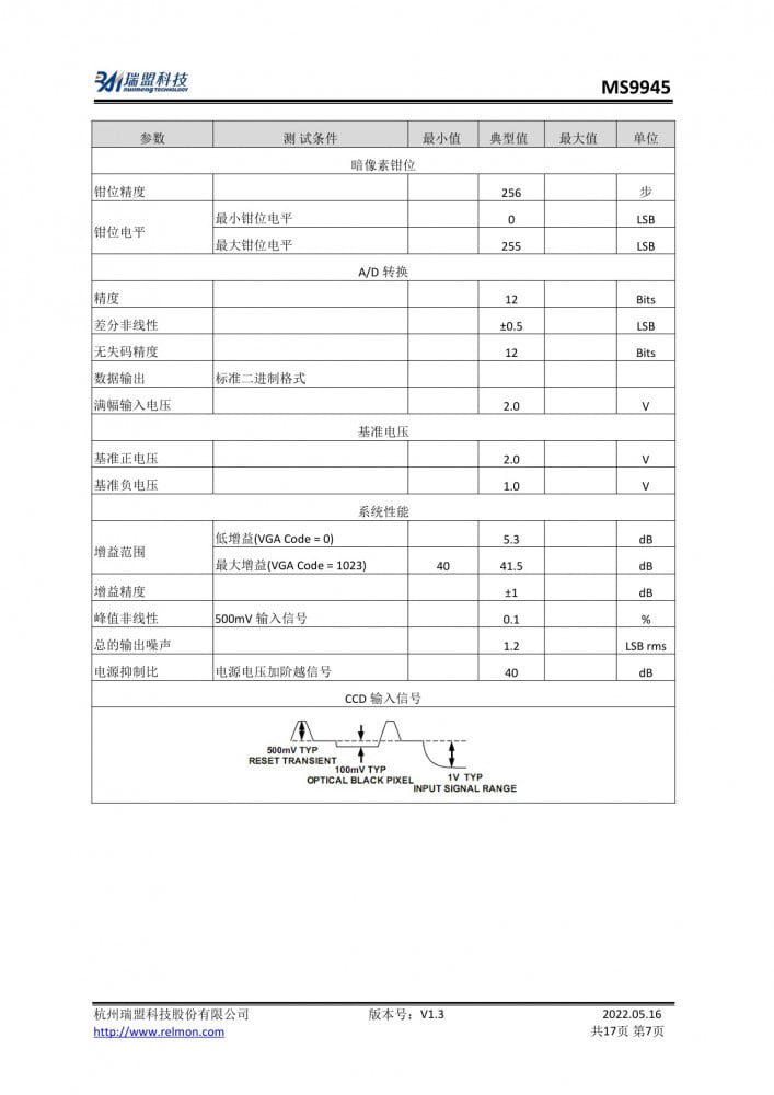 MS9945 datasheet page 7