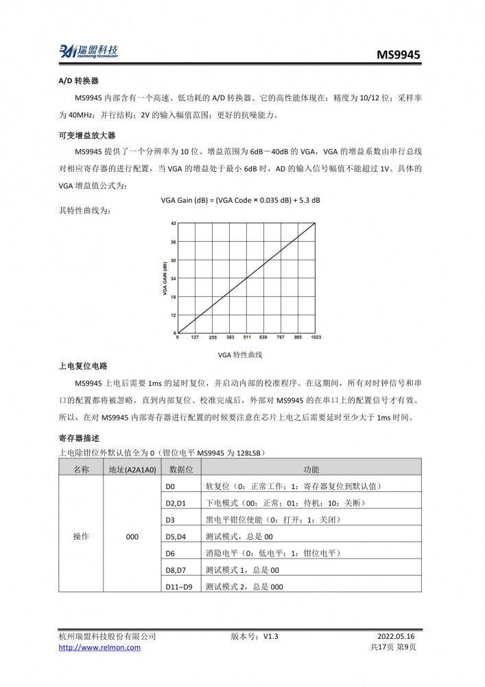 MS9945 datasheet page 9